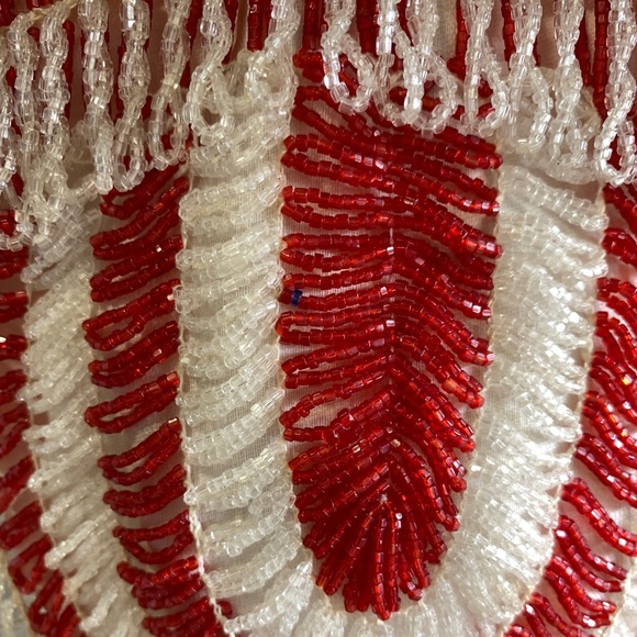 Bags | 192s Red White Candystripe Beaded Flapper Purse | Poshmark